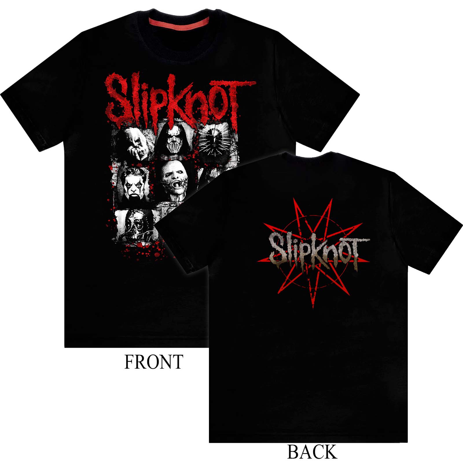 تیشرت کالکشن موزیک | طرح Slipknot - فروشگاه پوشاک و اکسسوری اسپاتیما